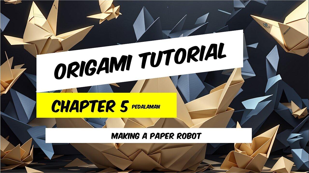 Making a Paper Robot (Origami Chapter 5) - One News Page VIDEO