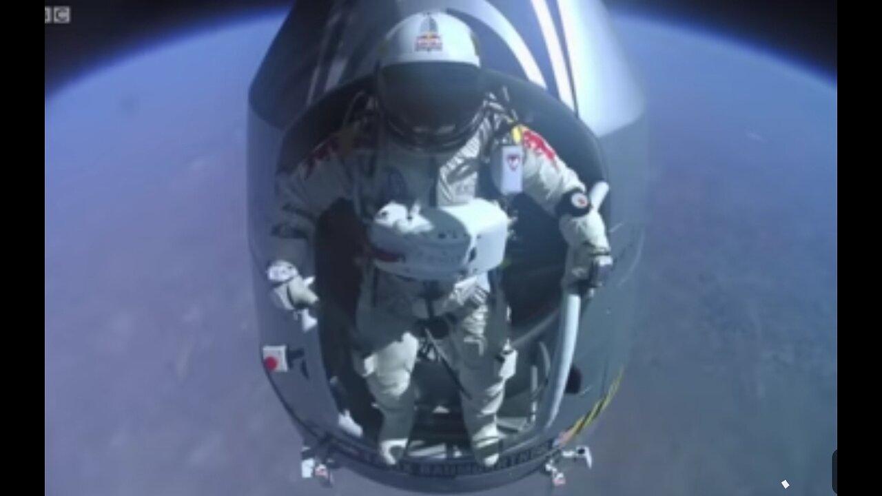 Jumping from space___Red bull Space Dive BBC - One News Page VIDEO