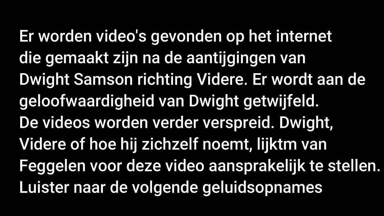 Dwight Samson wil Eldor van Feggelen klappen - One News Page VIDEO
