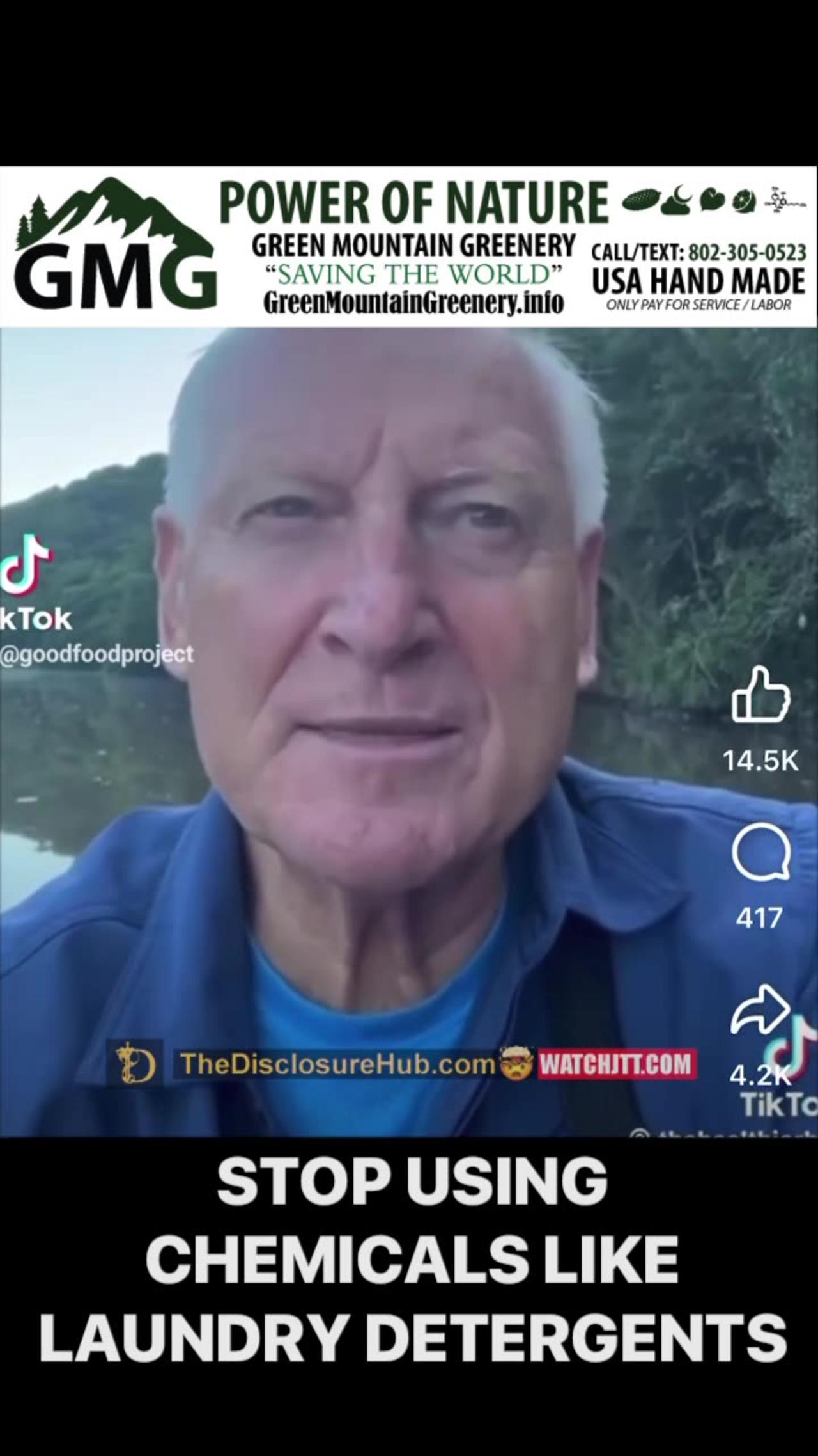 STOP USING CHEMICALS, Including Laundry - One News Page VIDEO