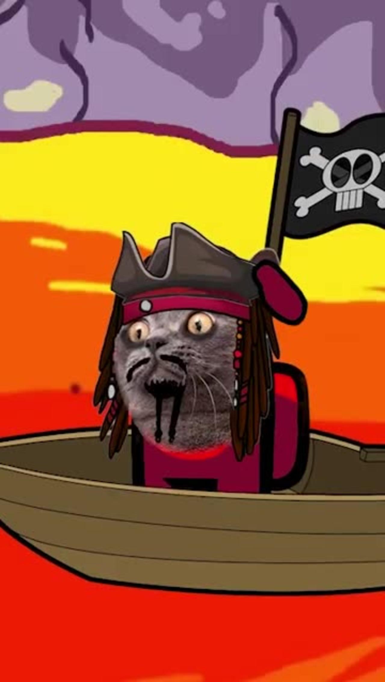 Kittens and Captain Jack. Pushcats Cat cartoon - One News Page VIDEO