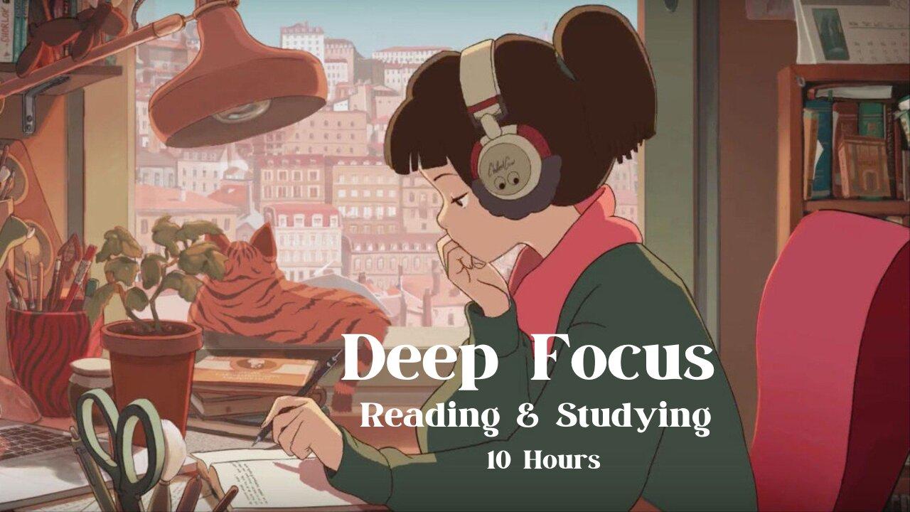Deep Focus Study & Reading Music - 10 Hour - One News Page VIDEO