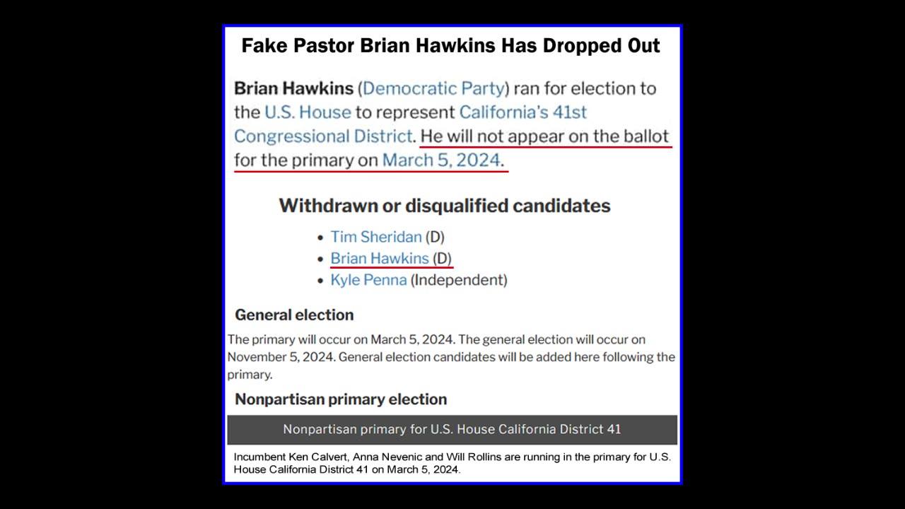 Fake Pastor Brian Hawkins Has Dropped Out of the - One News Page VIDEO