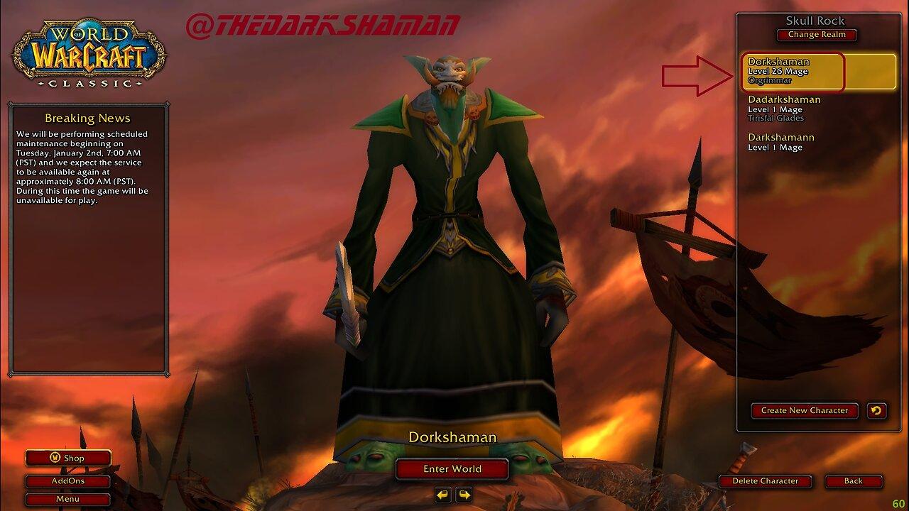 Warcraft Classic: Hardcore. Live With The Dork. - One News Page VIDEO