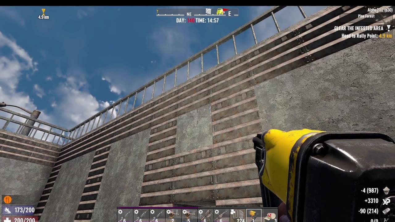 7dtd - Day 140A - Horde Tower Upgrade and Prep - One News Page VIDEO