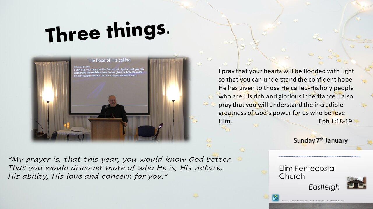 Three Things - One News Page VIDEO