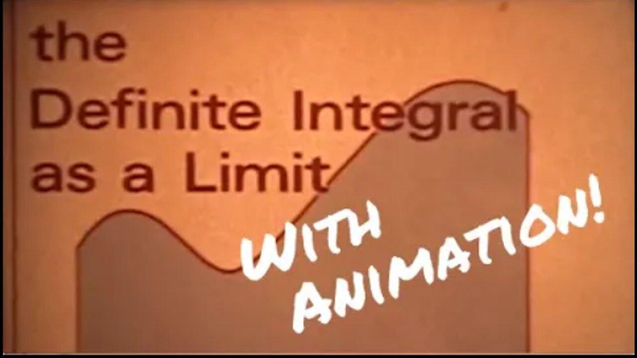 The Definite Integral as a Limit of a Sum: - One News Page VIDEO