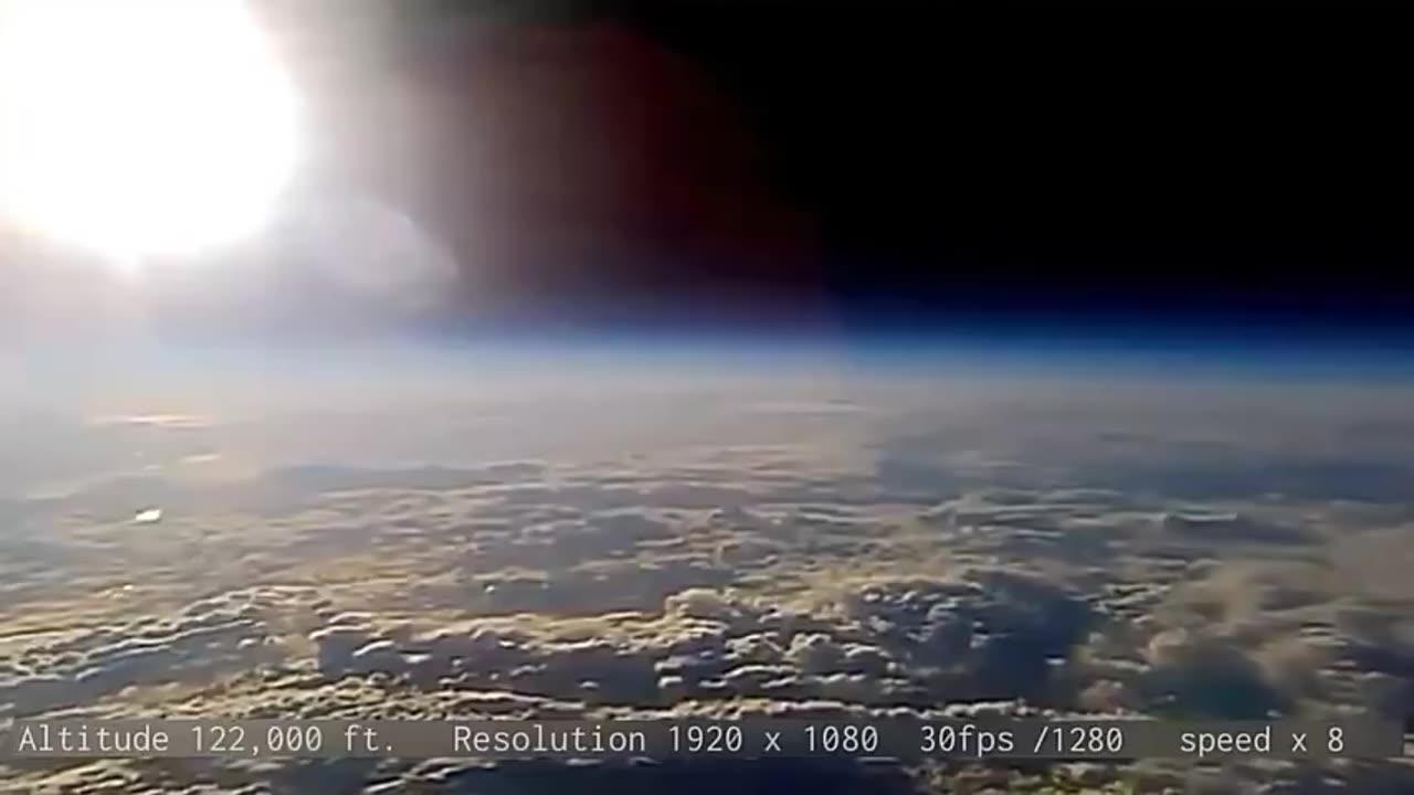 HIGH ALTITUDE FOOTAGE OF THE SUN SHINING DOWN ON - One News Page VIDEO