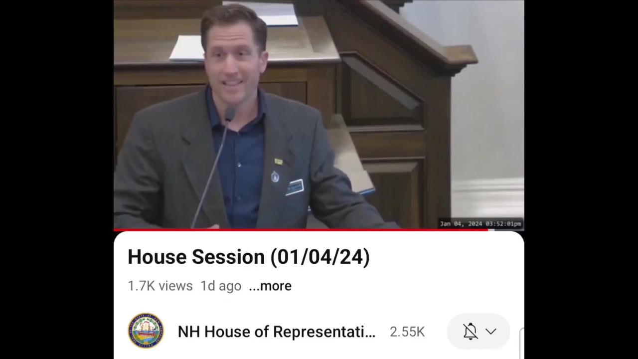 Representative Jason Gerhard's floor speech - One News Page VIDEO