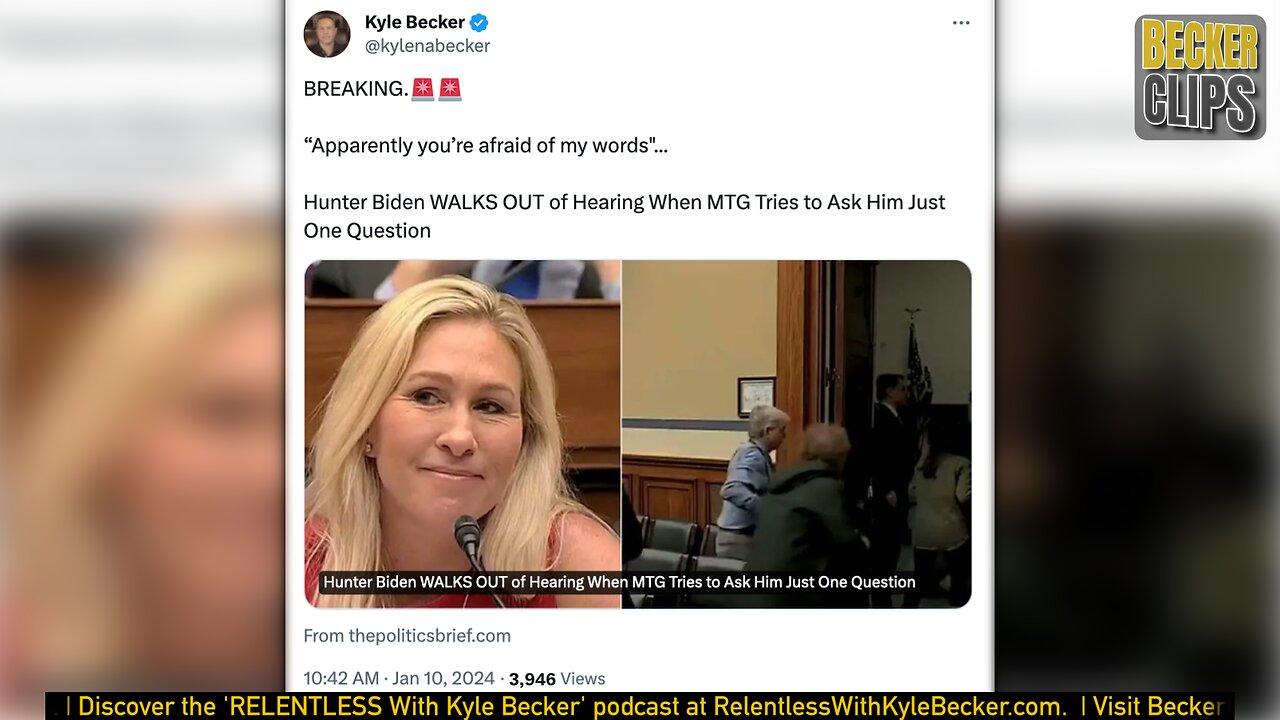 Hunter Biden WALKS OUT of Hearing When MTG Tries - One News Page VIDEO