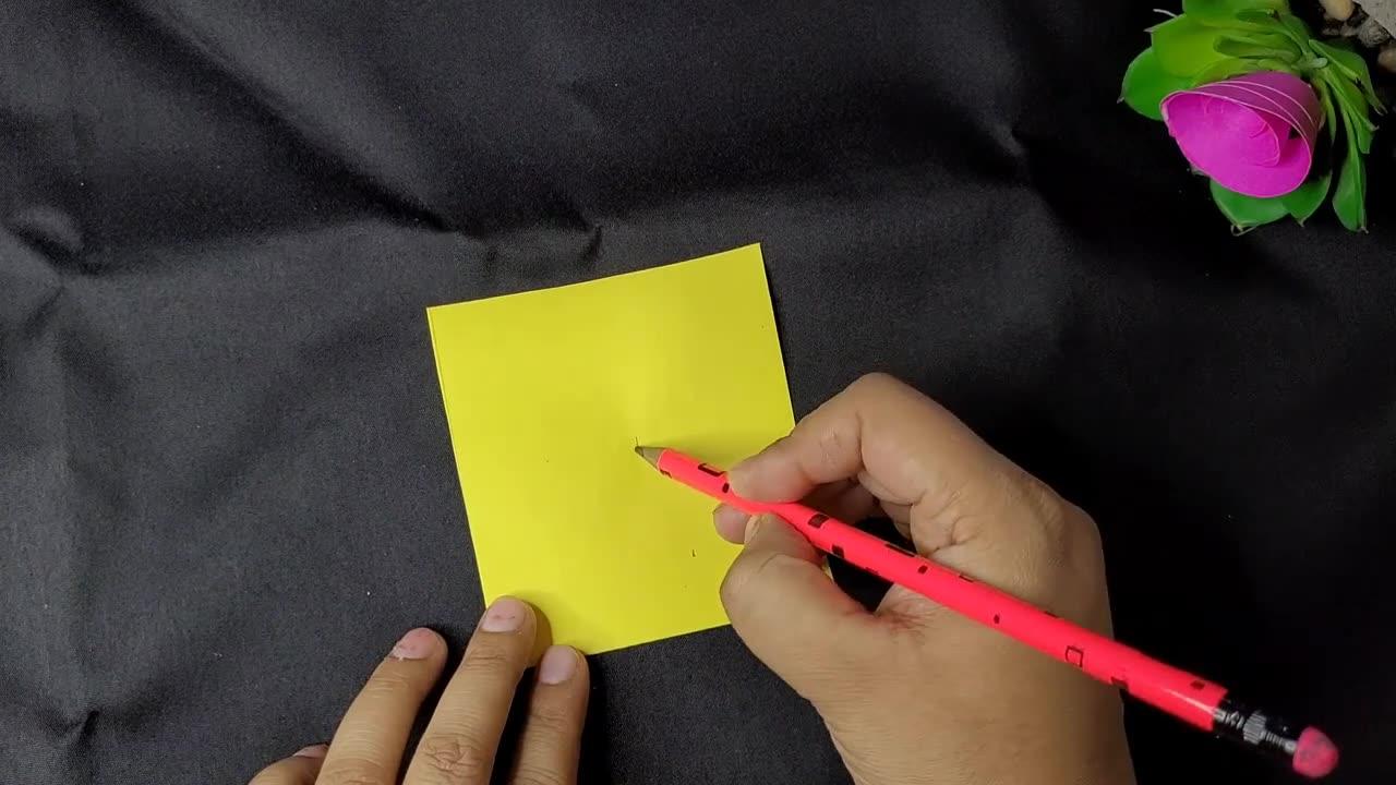 DIY- Rose Flower from Paper | How to make paper - One News Page VIDEO