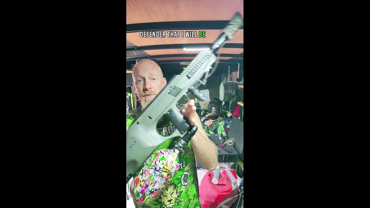 Paintball gun set up. - One News Page VIDEO