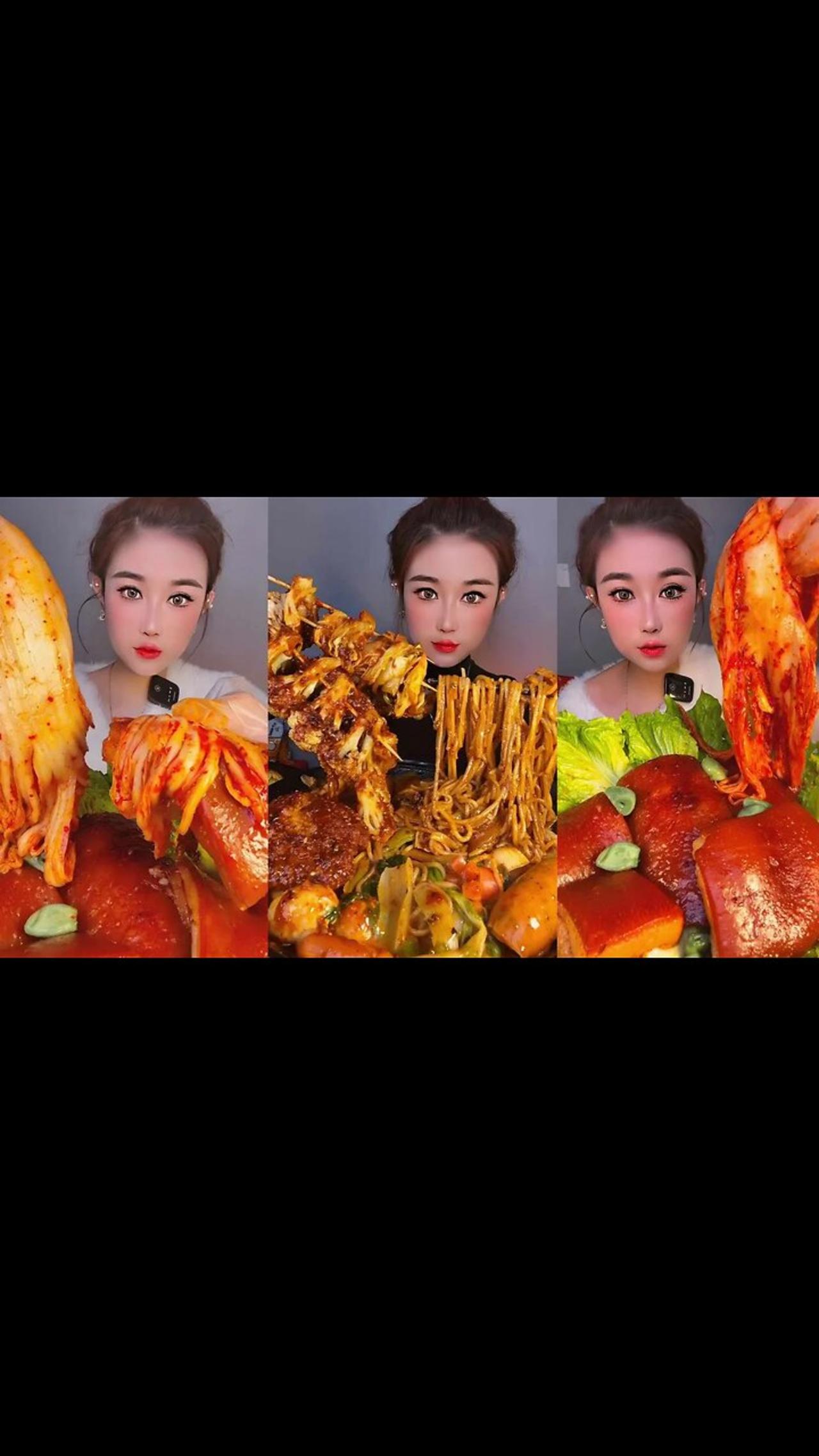ASMR | Eating Spicy Pork Belly Chinese Mukbang | - One News Page VIDEO