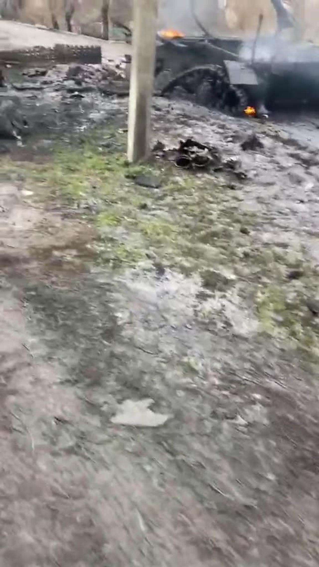 Real Ukraine. The missile hit the tank directly - One News Page VIDEO