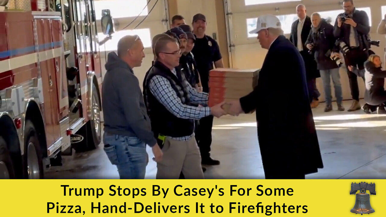 Trump Stops By Casey's For Some Pizza, - One News Page VIDEO