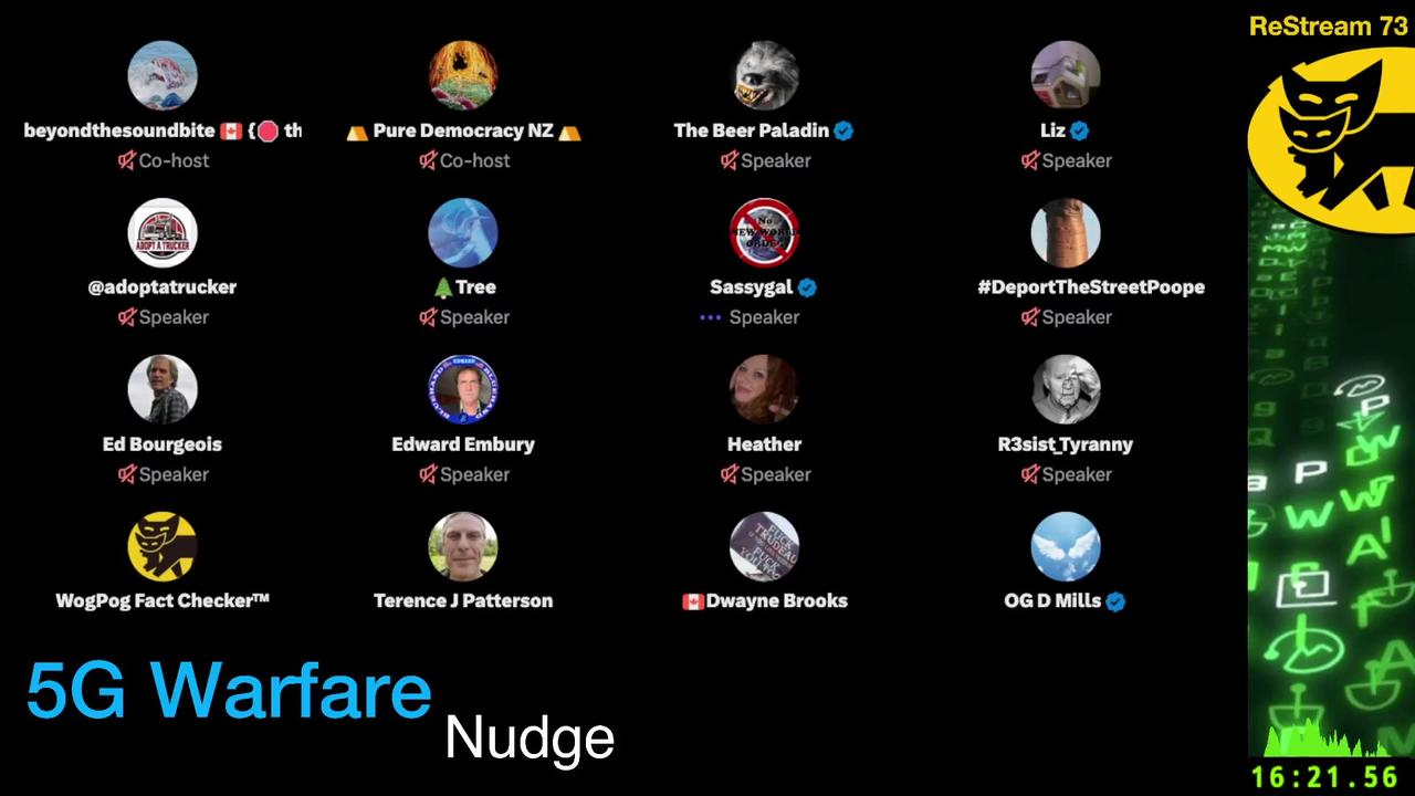 After Chat --NUDGE -5G Warfare >>ReStream - One News Page VIDEO