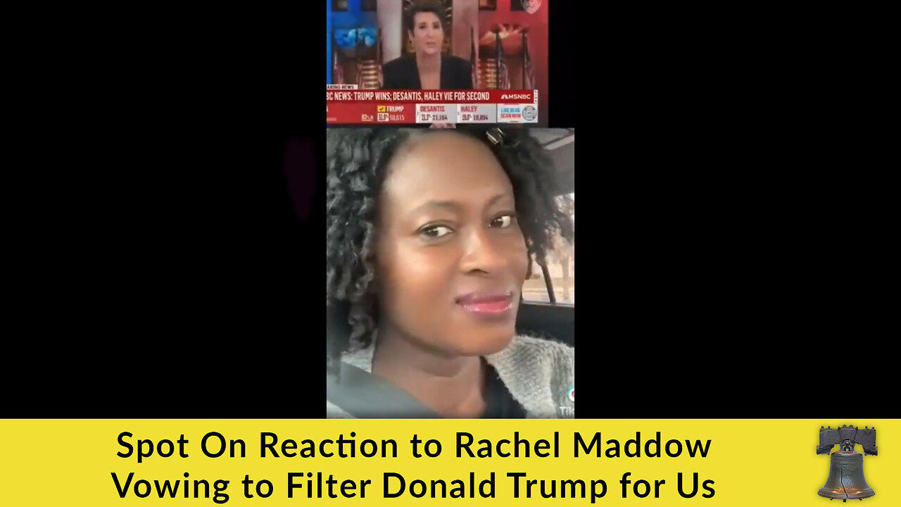 Spot On Reaction to Rachel Maddow Vowing to - One News Page VIDEO