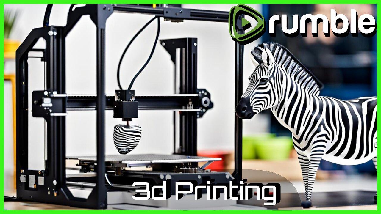 3d Printing Zebra Themed Rumble Logo - One News Page VIDEO
