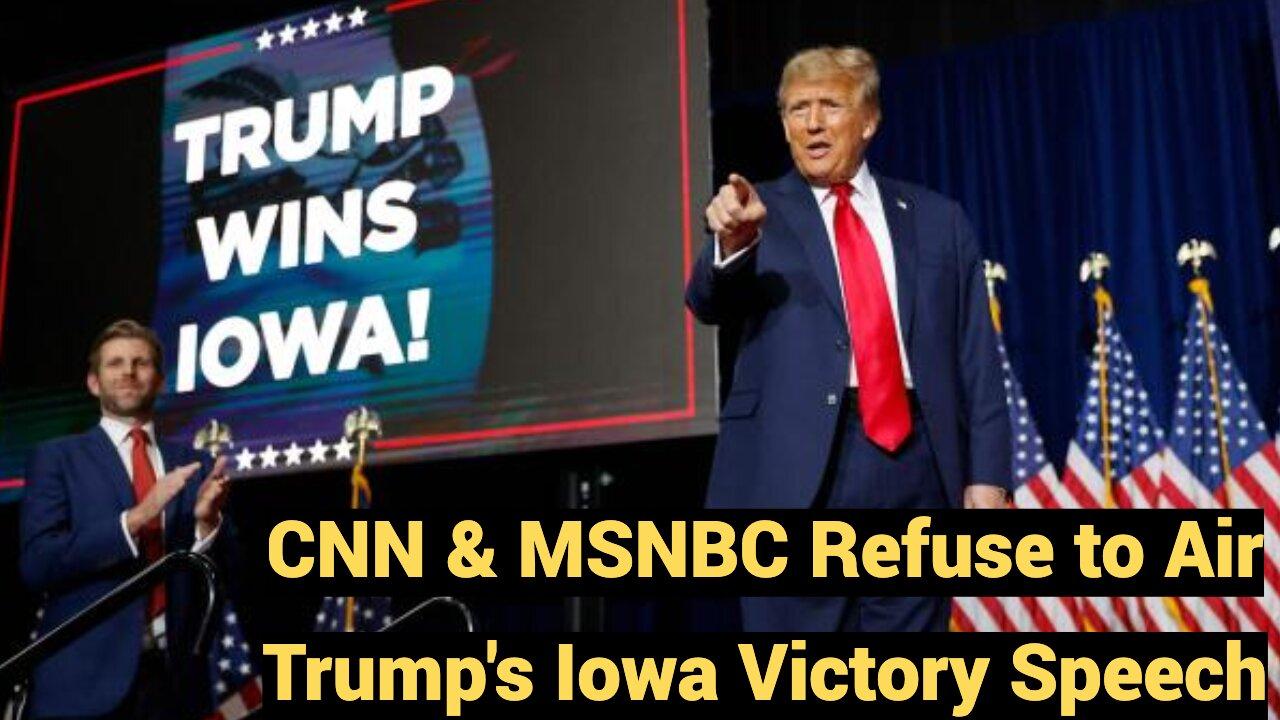 CNN & MSNBC Refuse to Air Trump's Iowa - One News Page VIDEO