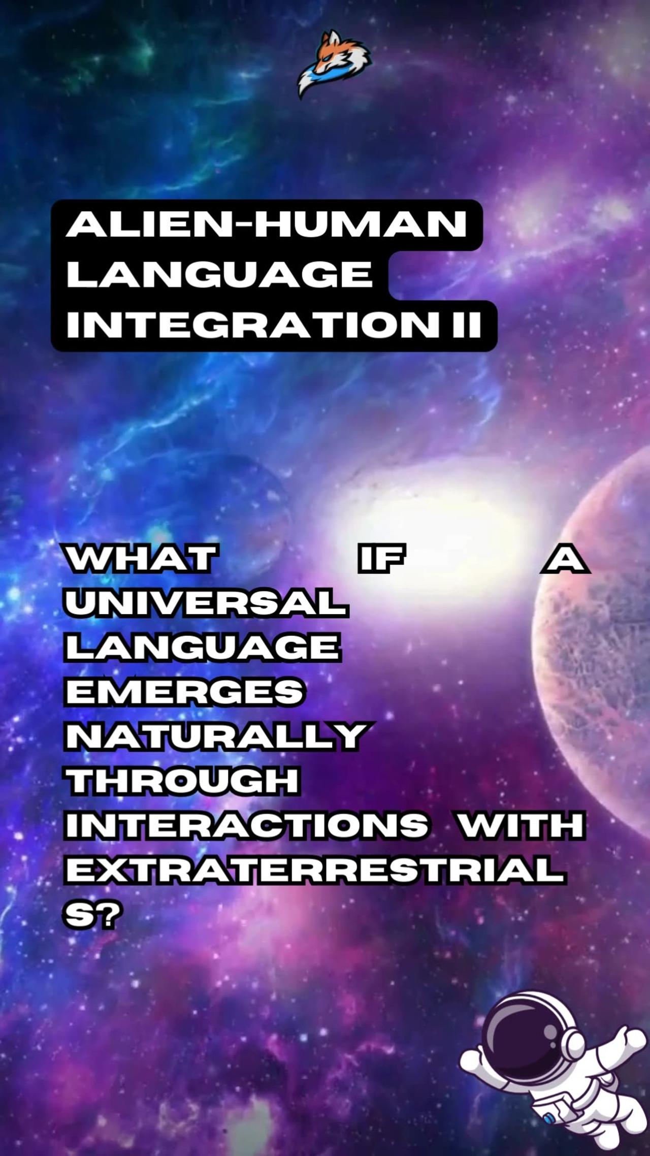 Alien-Human Language Integration II - One News Page VIDEO