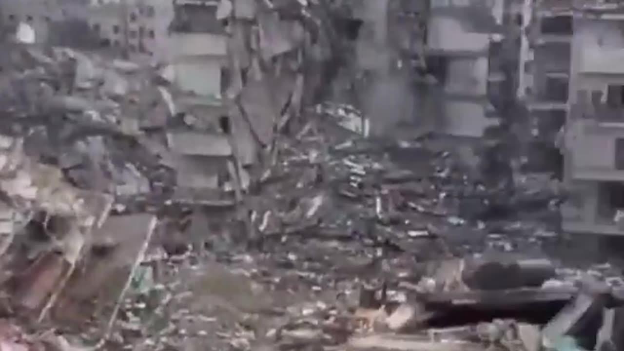Extent of the damage in Tal al-Hawa, a - One News Page VIDEO