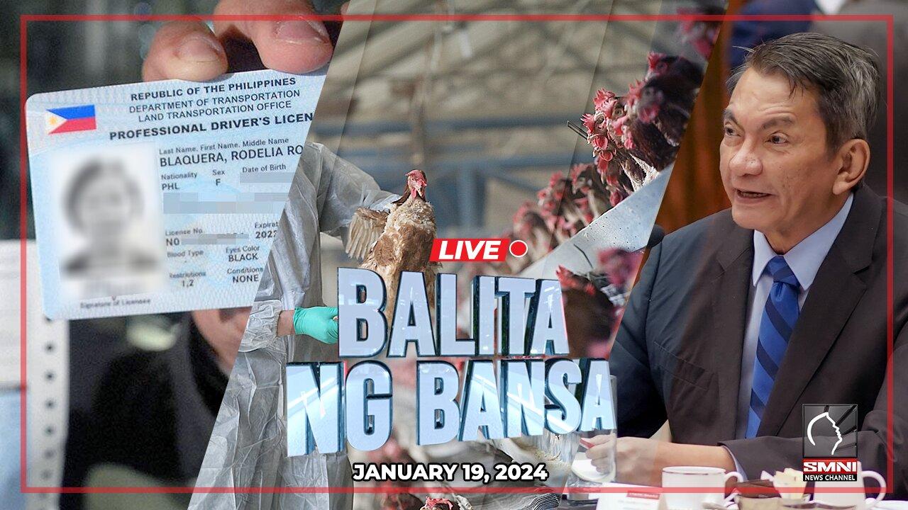 LIVE: Balita ng Bansa | January 19, 2024 - One News Page VIDEO