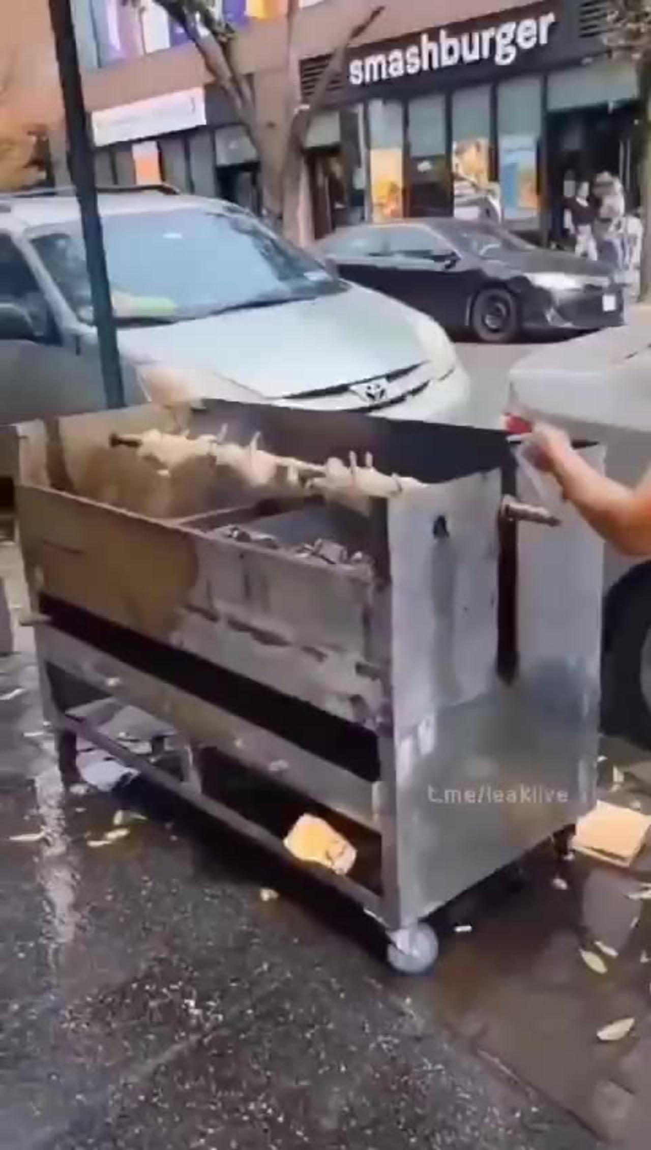 New York! Roasted rats on a spit! The new food - One News Page VIDEO