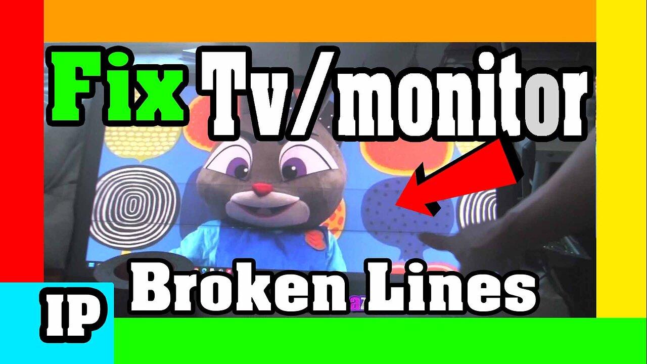 20 EP - fix broken monitor or tv lines on screen - One News Page VIDEO