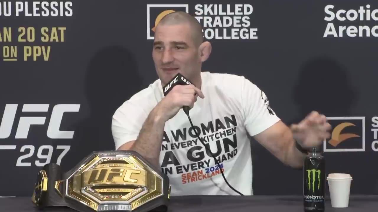 UFC Champ Sean Strickland SLAYS Reporter You are - One News Page VIDEO