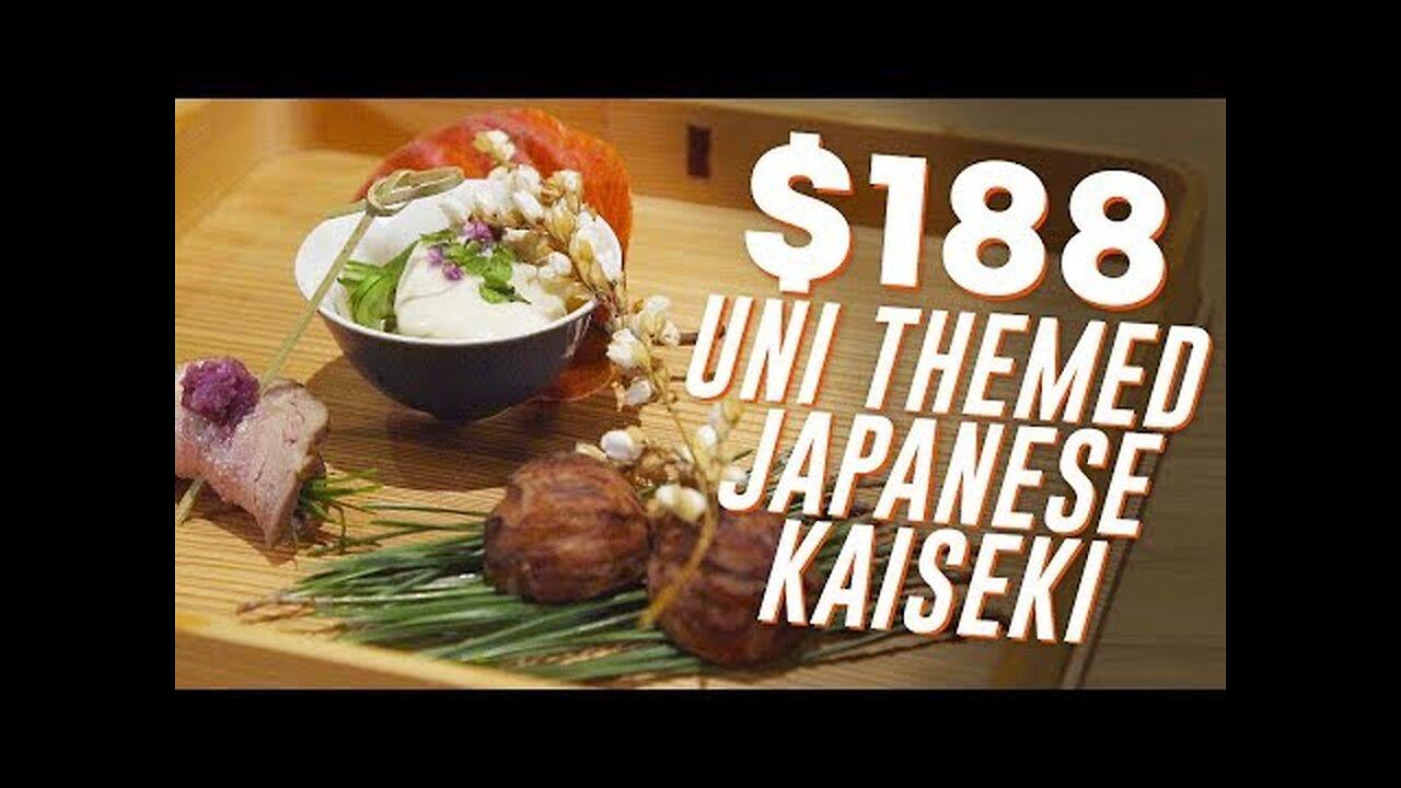 $188 Uni-Themed Japanese Kaiseki Menu: Yoshi - One News Page VIDEO