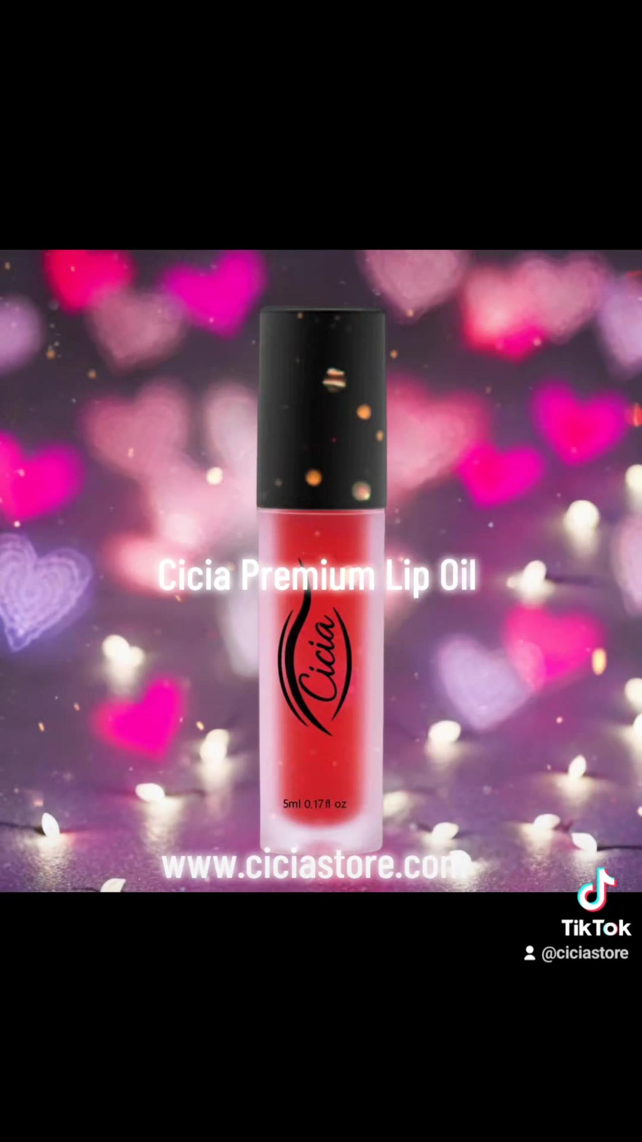 Cicia Premium Red Lip Oil - Cherry Moisturizing - One News Page VIDEO