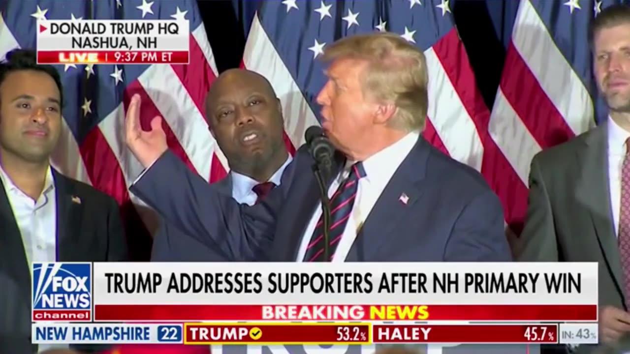 Tim Scott sets crowd alive with one-liner after - One News Page VIDEO