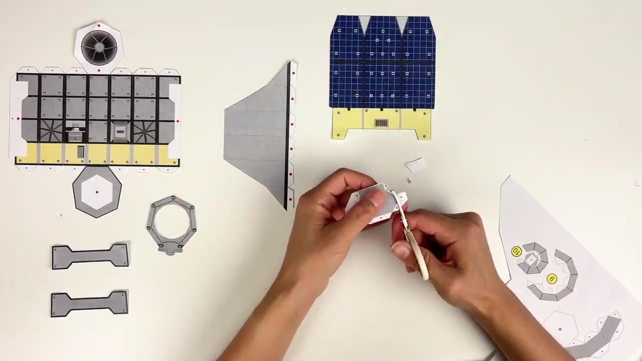 Roman Paper Model Assembly - One News Page VIDEO