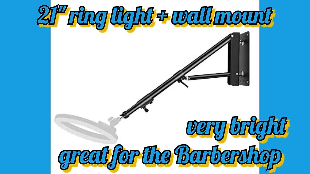 My barbershop wall ring light great for work and - One News Page VIDEO