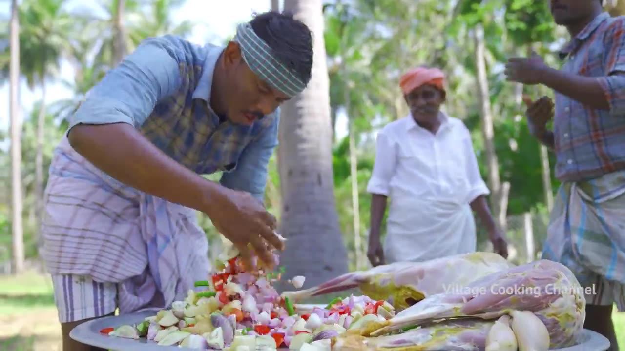 FULL GOAT !! _ Mutton Inside Veggies _ Cooking - One News Page VIDEO