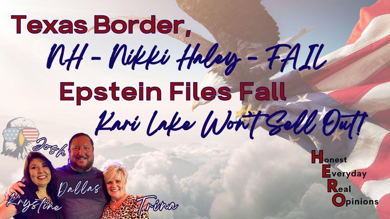 Texas Border, NH - Nikki Haley Fail, Epstein - One News Page VIDEO