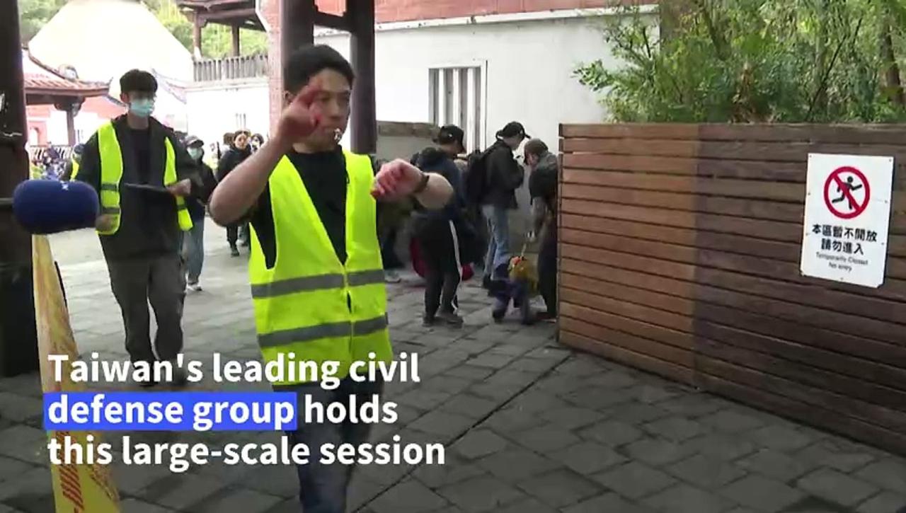 Taiwan civilian defense group trains for war and - One News Page VIDEO