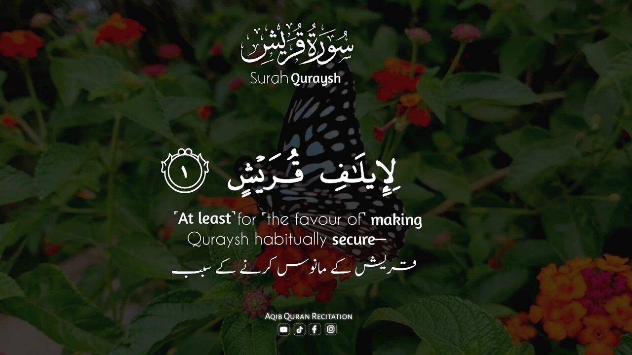 Surah Quraysh | Beautiful Quran video - One News Page VIDEO