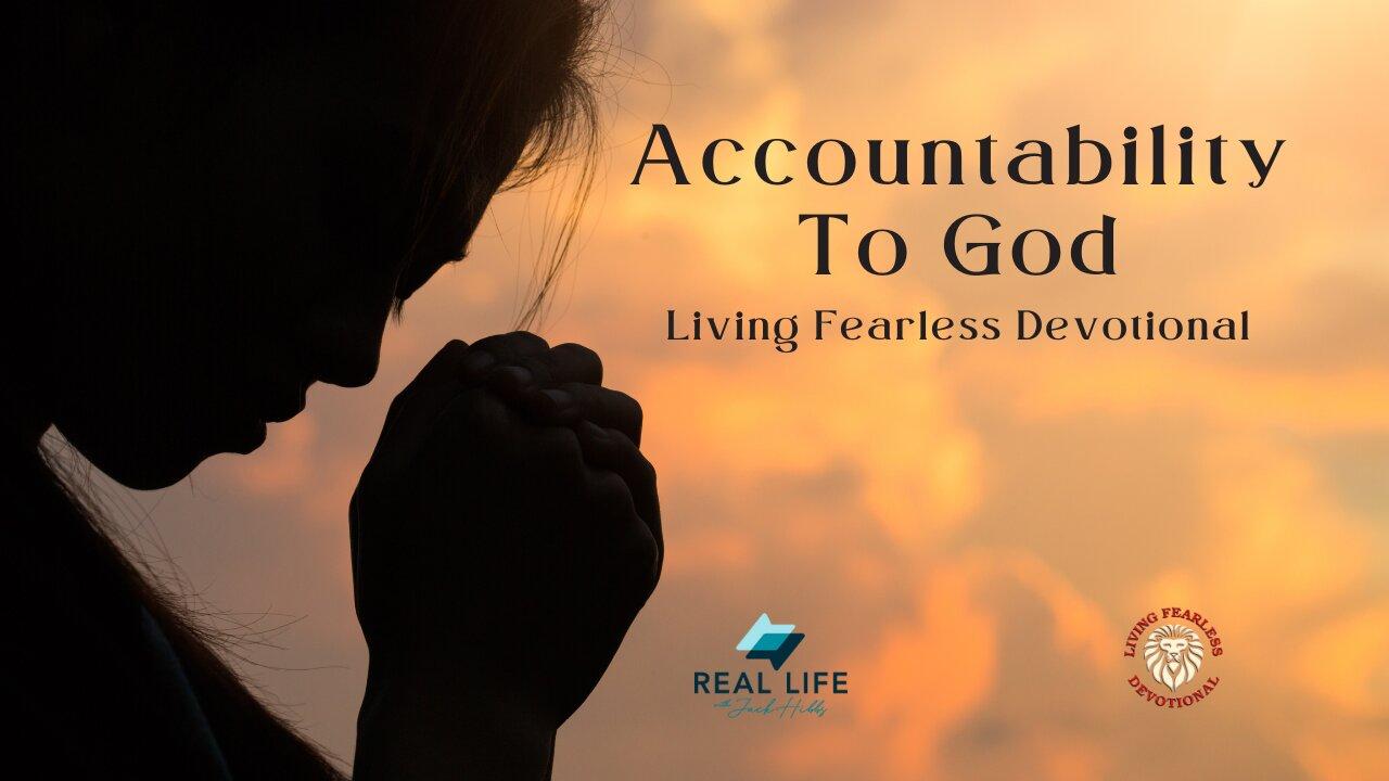 Accountability To God - One News Page VIDEO