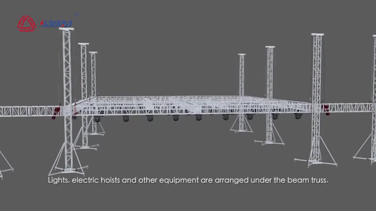 Stage truss set up guide video - One News Page VIDEO