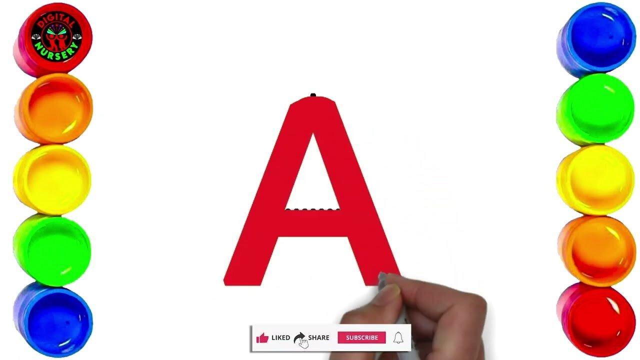 ABCD write learn Alphabet phonics Tracing - One News Page VIDEO