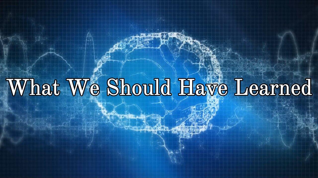 What We Should Have Learned - One News Page VIDEO