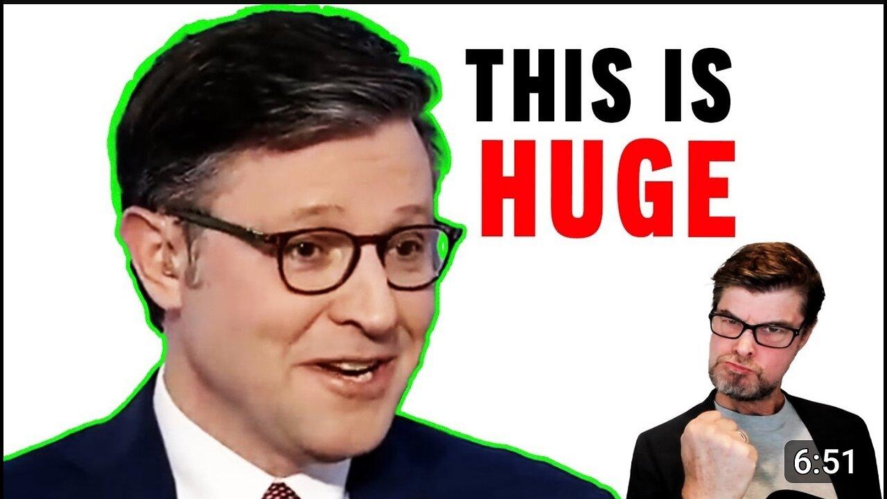 BREAKING_ Mike Johnson Just Dropped A Bombshell - One News Page VIDEO