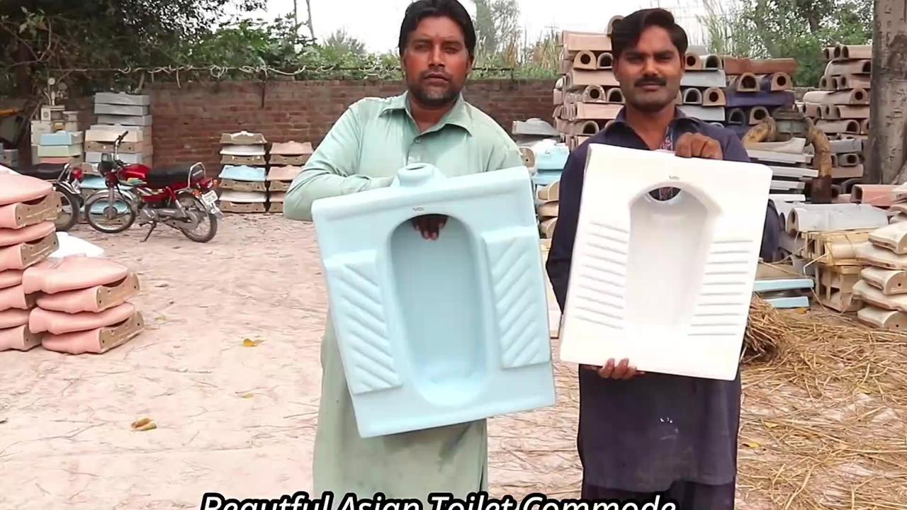 How to Indian Toilet FLUSH Commode Seat are made - One News Page VIDEO