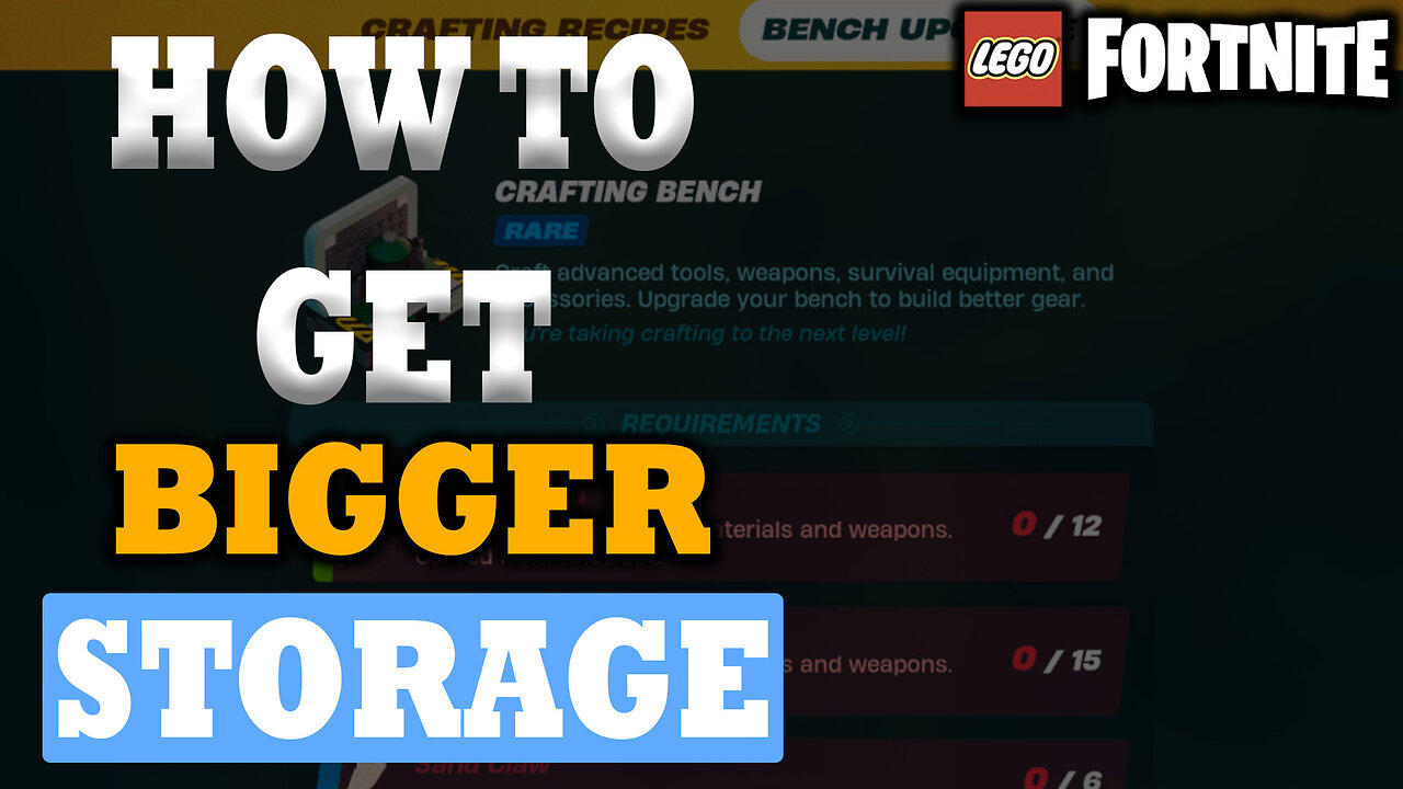 How To Get Bigger Storage In LEGO Fortnite - One News Page VIDEO