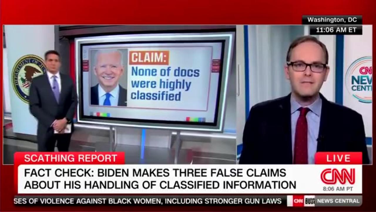 CNN Fact Checks Joe Biden's Classified - One News Page VIDEO