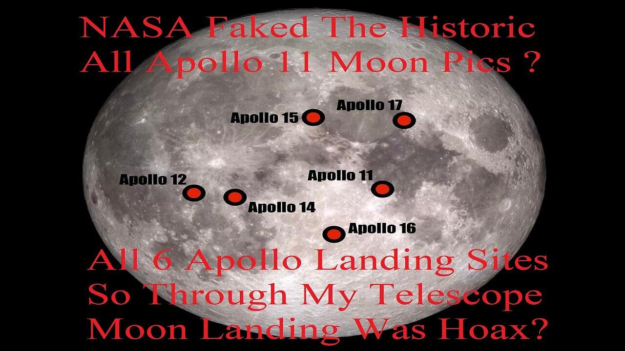 All 6 Apollo Landing Sites Through My Telescope One News Page Video