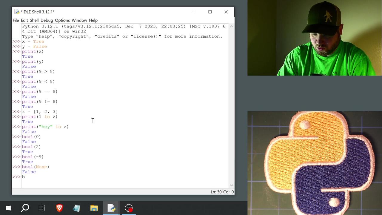Python 007 Boolean data type - One News Page VIDEO Python 007 Boolean data type - One News Page VIDEO