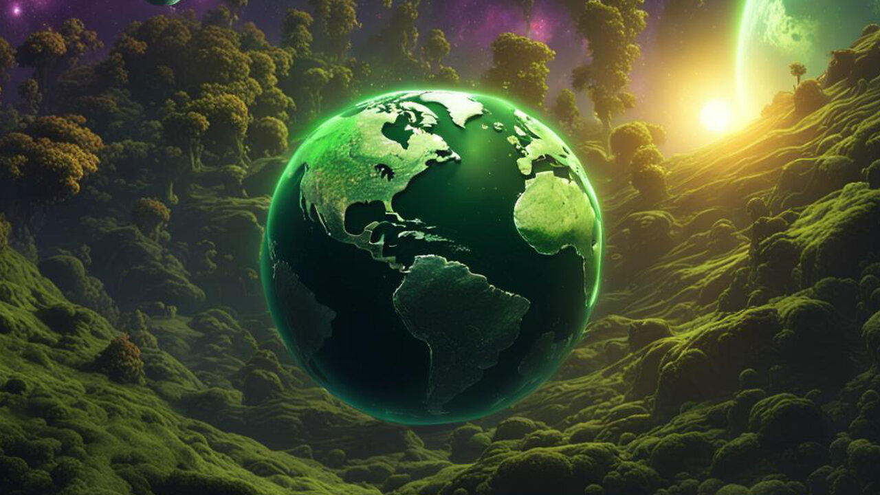 Green Earth Parallel Reality / Zoom Solar System - One News Page VIDEO
